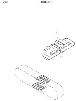 China 24100J10016F1 RUBBER TRACK for sale