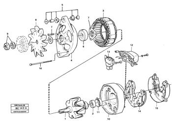 China VOE11063163 Alternator Volvo.Heavy parts A20C, A20C VOLVO BM, A25C, A25C VOLVO BM, A30C, A30C VOLVO BM, A35C, A35C VOLVO BM, A40, A40 VOLVO BM for sale