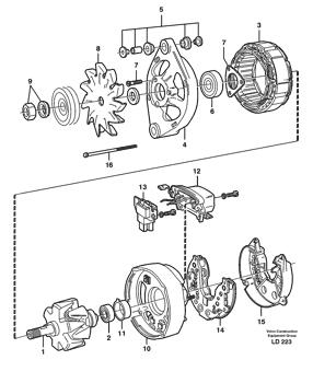 China VOE14371018 Alternator Volvo.Heavy parts EC160, EW140, EW160 for sale