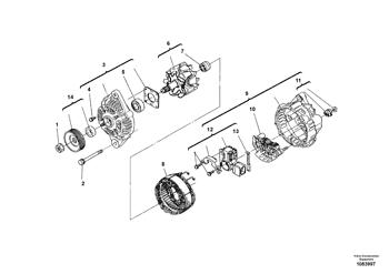 China 1G37164020 Alternator bracket Volvo.Heavy parts for sale