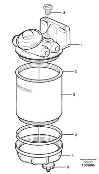 China VOE11110050 Water separator Volvo.Heavy parts L120D, L150C, L150D, L150E, L180C, L180D, L180E, L220D, L220E, L330C, L330D, L330E, L50D, L70D, L90D for sale