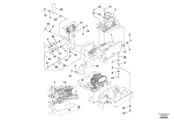 China RM12806536 Water Reservoir Volvo.Heavy parts CR24/CR30, DD29/DD30/DD31HF/DD38HF for sale