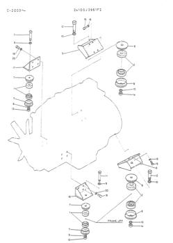 China 2416R150 RUBBER MOUNTING Kobelco parts SK330LC, MD300LC, SK300LC, SK300, K912A, SK300LC-2, SK400, SK300-2, SK400LC, SK330 for sale