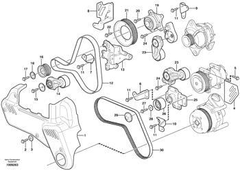 China VOE21422765 Belt tensioner Volvo.Heavy parts A25D, A25E, A25G, A30D, A30E, A30G, A35F, A35F FS, EC340D, EC380D, EC380DHR, EC480D, EC480DHR, FB2800C, FBR2800C, L150E, L150G, L180G, L180G HL, L220G, L250G, PL4809D for sale