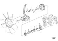 China VOE21411884 Belt tensioner Volvo.Heavy parts DD110B, DD120B, DD140B for sale