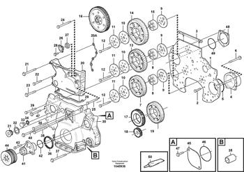 China VOE11128611 Bearing housing Volvo.Heavy parts EC330B, EC330C, EC360B, EC360C, EC360CHR, EC460B, EC460C, EC460CHR, PL4608, PL4611 for sale