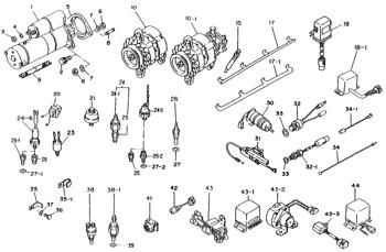 China VI5825500300 RELAY Kobelco parts 80CS, 70SR, 4JB1, SK80CS-2, SK70SR-2 for sale