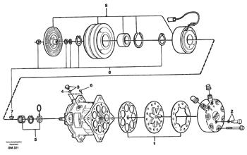 China VOE11058974 Compressor Volvo.Heavy parts A20C, A25C, A30C, A35C, A40 for sale