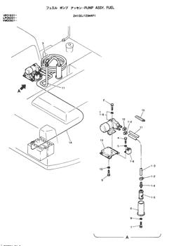 China 24100J12944F1 PUMP ASSY,FUEL Kobelco parts for sale