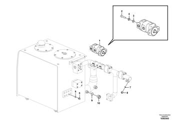 China VOE14602252 Gear pump Volvo.Heavy parts EC340D, EC380D for sale