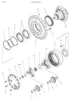 China 2425R165D3 BALL BEARING Kobelco parts K903B for sale