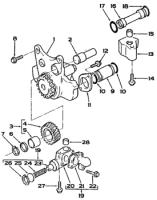 China 4132F051 PUMP, ENGINE OIL Kobelco parts 700, 900, 800 for sale