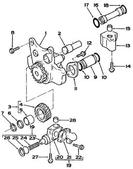China 4132F051 PUMP, ENGINE OIL Kobelco parts 700, 900, 800 for sale