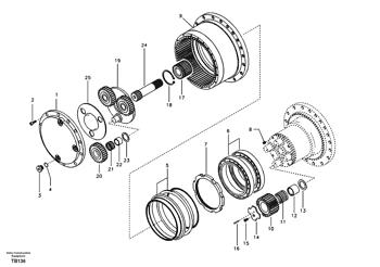 China SA8230-33490 Gear Volvo.Heavy parts for sale