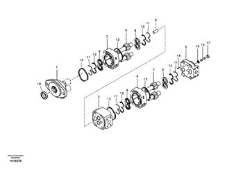 China VOE14543168 Gear pump Volvo.Heavy parts EC700B, EC700BHR, EC700C for sale