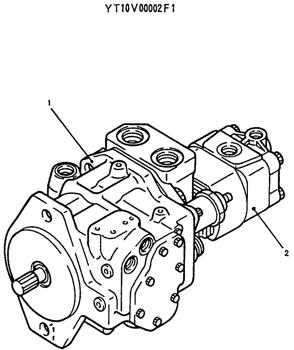 China YT10V00005F1 PUMP Kobelco parts SK80CS-1E, 80MSR-1E, 70SR, 70SR-1ES, 80MSR-1ES, 80MSR, 70SR-1E, SK80CS for sale
