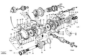 China CH16970 Gear Volvo.Heavy parts G700 MODELS, G700B MODELS for sale