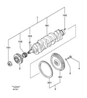 China PJ7416489 Crankshaft Volvo.Heavy parts EC70, EC70VV, EW70, EW70VV for sale