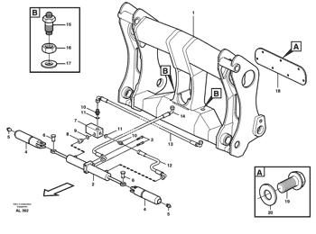 China VOE11705087 Sealing kit Volvo.Heavy parts L120C, L120D, L50C, L50D, L70B/L70C VOLVO BM, L70C, L70D, L90C, L90D for sale