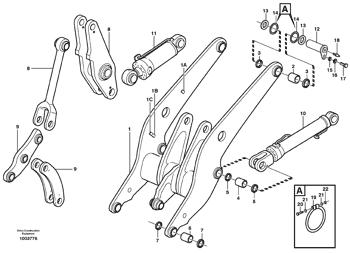 China VOE11090112 Pin Volvo.Heavy parts L60E, L60F, L60G, L60H, L70B/L70C VOLVO BM, L70C, L70D for sale