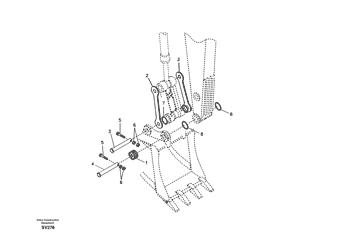 China VOE14508375 Pin Volvo.Heavy parts EC360B, EC460B, EC460C, EC460CHR for sale