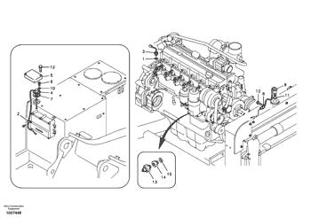 China VOE14505855 Sensor Volvo.Heavy parts EC140B, EC160B, EC180B, EC210B, EC240B, EC290B for sale