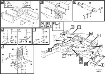 China CH54934 Pin Volvo.Heavy parts G700 MODELS, G700B MODELS, G900 MODELS, G900B, G900C for sale