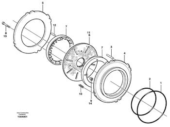 China VOE11103426 Brake plate Volvo.Heavy parts L150C, L150D, L150E, L150F, L180C, L180D, L180E, L180F, L180F HL, L220D, L220E, L220F for sale
