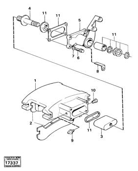 China VOE11992515 Brake lining kit Volvo.Heavy parts 5350, 5350B, 861, A20, A20C, A20C VOLVO BM, A25 VOLVO BM, A25B, A25C, A25C VOLVO BM, A30 VOLVO BM, A30C, A30C VOLVO BM, A35, A35C, A35C VOLVO BM, A40, A40 VOLVO BM for sale