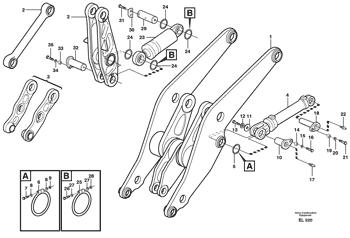China VOE11093668 Pin Volvo.Heavy parts L150E, L150F, L150G, L150H, L180/L180C VOLVO BM, L180C, L180D, L180E, L180F, L180G, L180H for sale