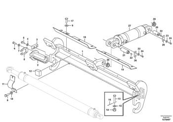 China CH62500 Pin Volvo.Heavy parts G700 MODELS, G700B MODELS, G900 MODELS, G900B, G900C for sale