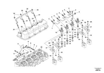 China VOE16677772 Injector Volvo.Heavy parts EC60E, ECR58D, ECR88D, EW60E for sale