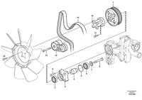 China VOE20800016 V-belt pulley Volvo.Heavy parts BL60, BL60B, BL61, BL61B, BL61PLUS, BL70, BL70B, BL71, BL71B, BL71PLUS, PT220 for sale