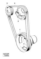 China VOE966993 V-belt set Volvo.Heavy parts 4300, 616B/646, EC340, EC390, EC650, L150C, L150D, L180C, L180D, L70 for sale
