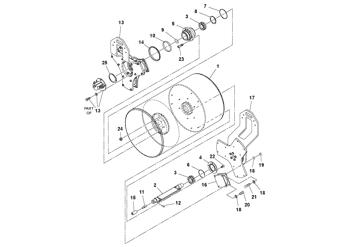 China RM59027755 V-ring Volvo.Heavy parts CR24/CR30, DD29/DD30/DD31HF/DD38HF for sale