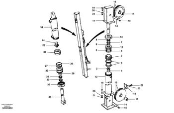 China CH89068 Piston rod Volvo.Heavy parts G700 MODELS for sale