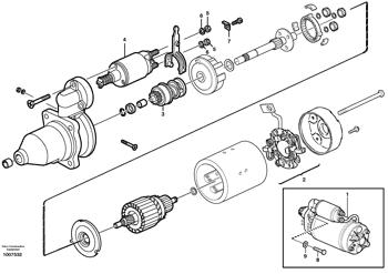 China VOE20405828 Starter motor Volvo.Heavy parts BL60, BL61, BL61PLUS, BL70, BL71, BL71PLUS for sale