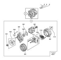 China PJ7416583 Alternator Volvo.Heavy parts EC70, EC70VV, EW70, EW70VV for sale
