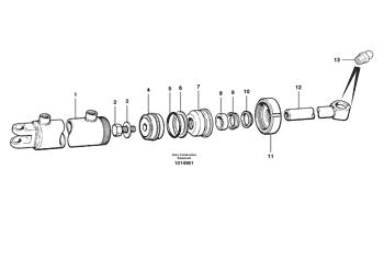 China CH89050 Piston rod Volvo.Heavy parts G700 MODELS, G700B MODELS, G900 MODELS for sale