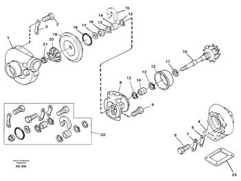 China VOE11998071 Turbocharger Volvo.Heavy parts L50B/L50C VOLVO BM, L50C for sale