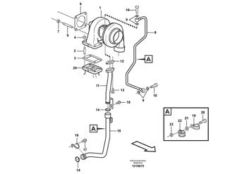 China VOE20500295 Turbocharger Volvo.Heavy parts EC240B, EC290B, G700B MODELS for sale