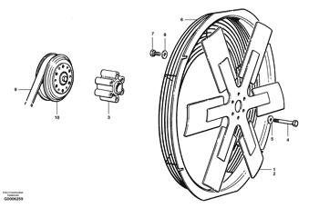 China CH86857 Fan Volvo.Heavy parts G700 MODELS for sale