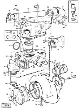 China VOE477397 Water Pump Volvo.Heavy parts A25 VOLVO BM, A25B, A25C VOLVO BM, L120, L120B VOLVO BM for sale