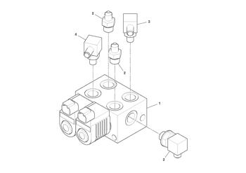 China RM13378666 Solenoid valve Volvo.Heavy parts DD112/DD118/DD120, DD132/DD138/DD140, SD25/D/F for sale