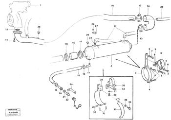 China VOE11019657 Coolant pipe Volvo.Heavy parts L120B VOLVO BM, L120C, L120C VOLVO BM, L90C, L90C VOLVO BM for sale