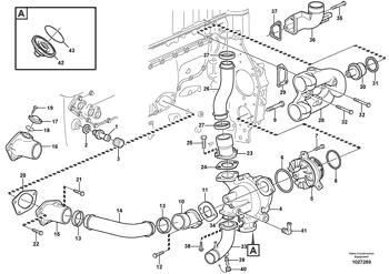 China VOE20713787 Bearing housing Volvo.Heavy parts A35D, A40D, EC330B, EC360B, L180E, L220E, T450D for sale