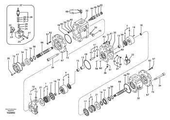 China VOE14536672 Gear pump Volvo.Heavy parts EC290B, EC290C, FC3329C for sale
