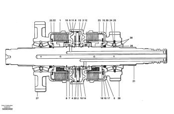 China CH41100 Gear housing Volvo.Heavy parts G700 MODELS, G700B MODELS for sale