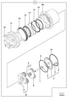 China PJ4890094 Gear-motor Volvo.Heavy parts EC50, EC50VV for sale