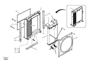 China VOE11110696 Radiator Volvo.Heavy parts EC330B, EC330C, EC360B, EC360C, EC360CHR, EC380D, EC460B, EC460C, EC460CHR, EC480D, PL4608, PL4611, PL4809D for sale
